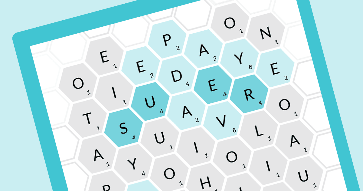 Play Hex 10: A word scramble and word search combo